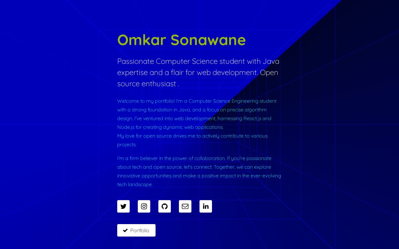 Omkar's Portfolio